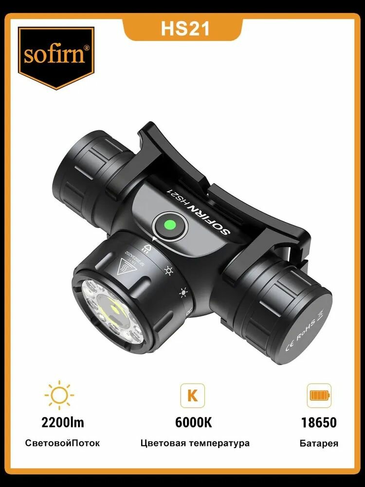 Sofirn Фонарь-прожектор, Подходит для путешествий и отдыха на природе.