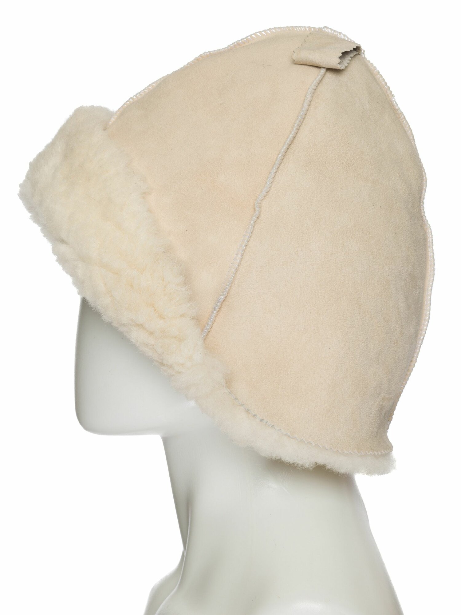 Шапка из натуральной овчины для бани и сауны Премиум, профессиональная банная шапка, колпак для бани архар