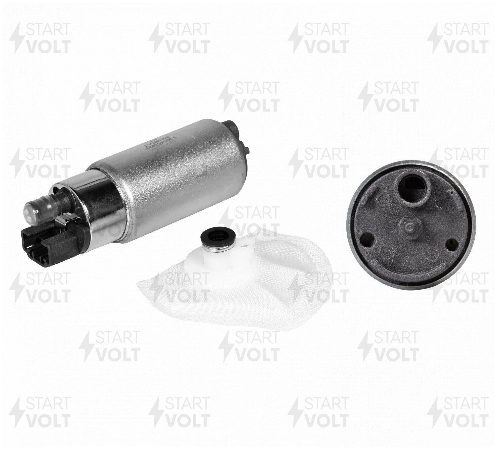 Startvolt мотор бензонасоса для а/м лада 2110-2112/газ (штуцер с насечками) с фильтром-сеткой (sfp 1105) sfp1105
