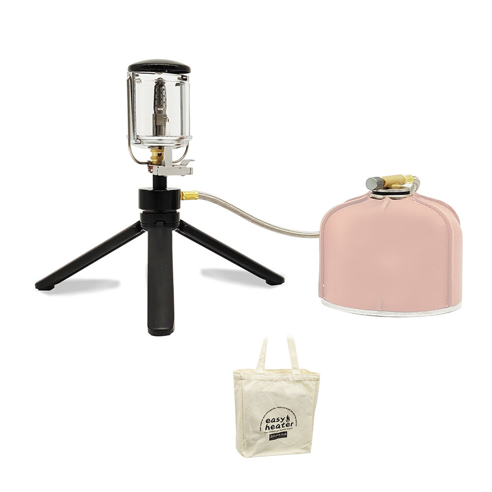 Газовая Лампа: Миниатюрная Портативная Конструкция Из Нержавеющей Стали И Алюминиевого Сплава Весом 650г - Мощный Свет 400CP Для Широкой Площади Освещения С Штативом И Удлинителем 180мм for Кемпинга, Пикника И Рыбалки