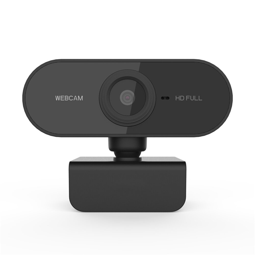 Webcam 1080P 2MP HD 30fps с микрофоном шумоподавлением USB Plug & Play для ноутбуков настольных компьютеров ТВ-боксов разрешение 1920*1080P без драйверов размер 7*5.4*4.2cm вес 60g
