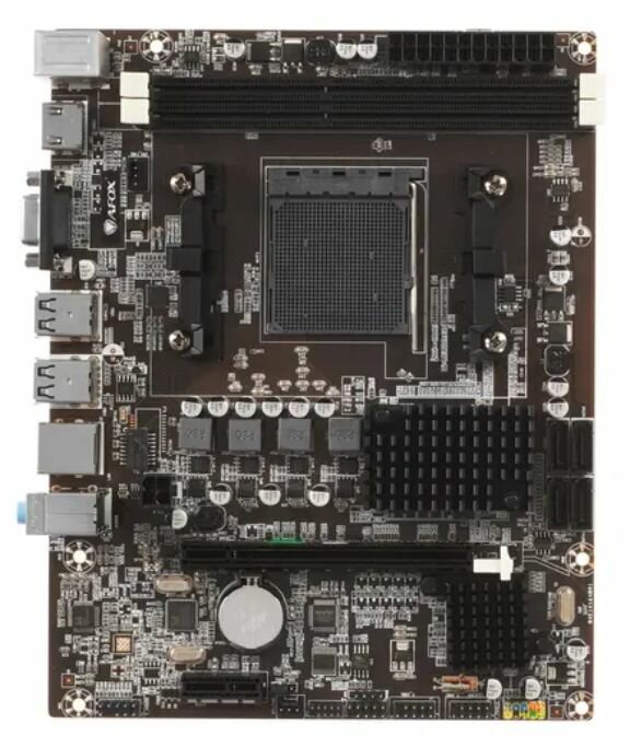 Материнская плата AFOX A780S-MA3 (A780S-MA3) - AM3+, AMD 780G, 2хDDR3-1600 МГц, 1хPCI-Ex16, Micro-ATX