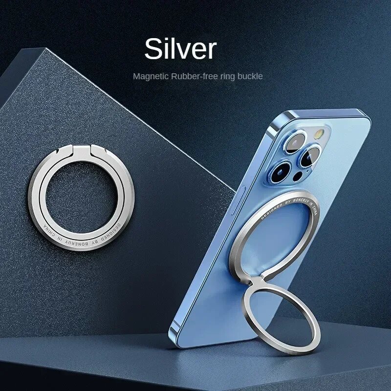 Магнитный кольцевой держатель для мобильного телефона для MagSafe, портативный магнитный кронштейн для мобильного телефона, съемная подставка для смартфона для IPhone 12 13