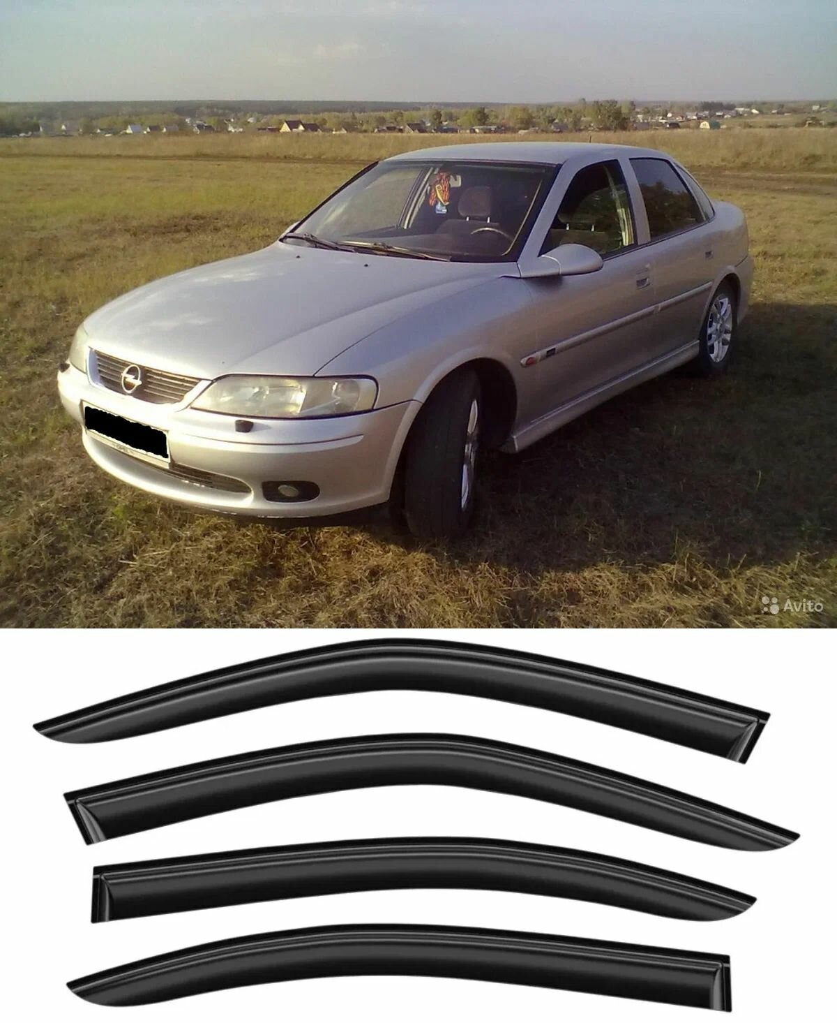 Дефлекторы боковых окон OPEL Vectra Опель Вектра B седан / хэтчбек (1996-2001)