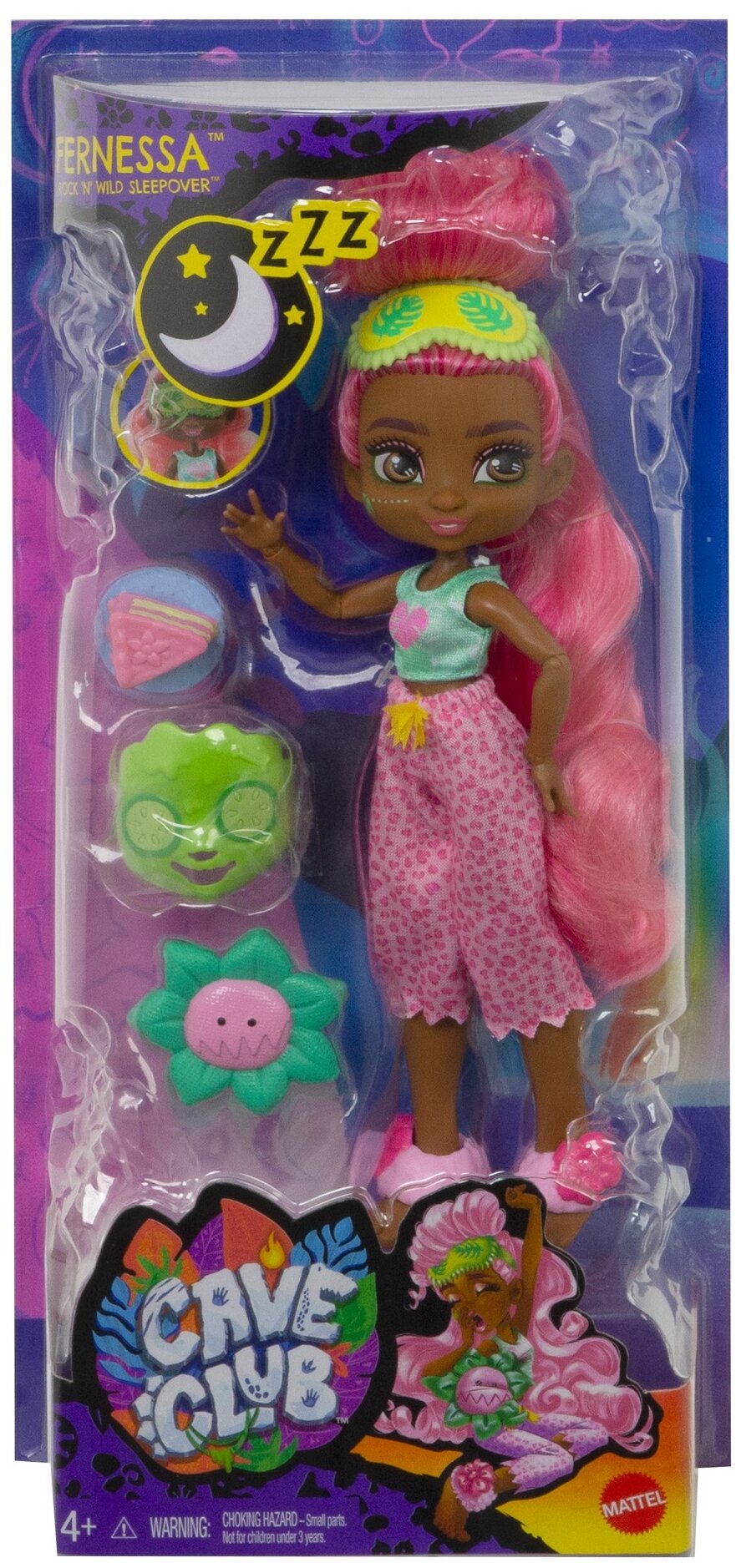 Cave Club Игровой набор Пижамная вечеринка кукла Фернесса 25 см GTH03/GTH00