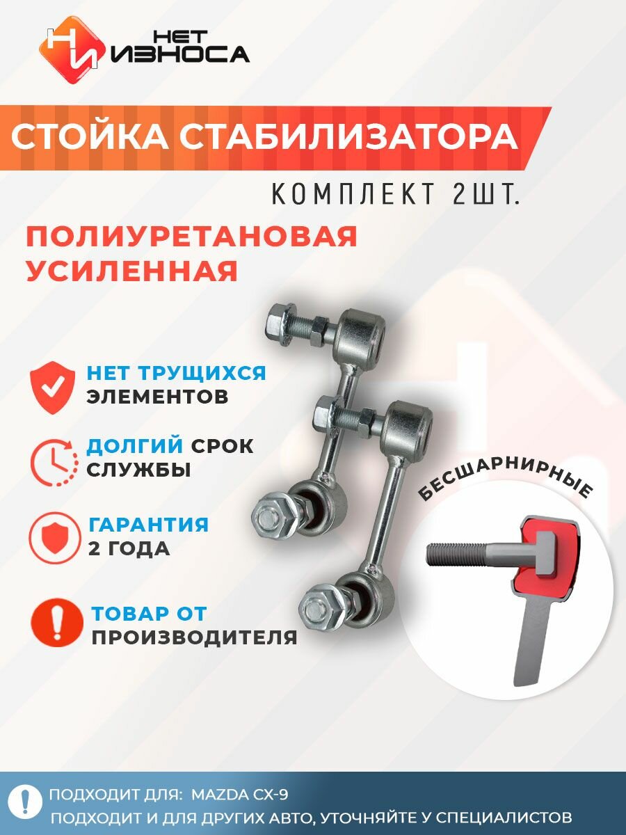 Стойки стабилизатора усиленные полиуретановые подвески для машины, автозапчасти NL267 (левая и правая) Mazda CX-9