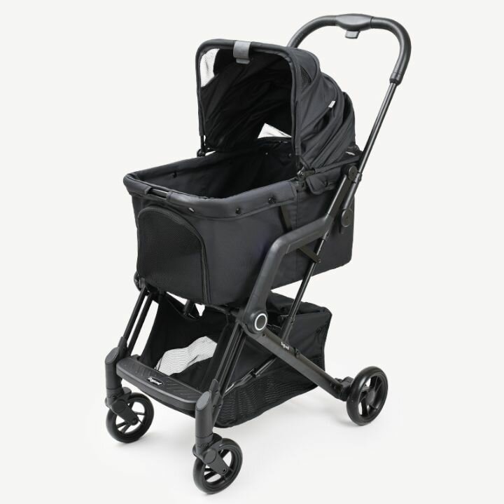 Складная переносная коляска для животных (Черный) Разборный кузов Для кошек и собак (мелкие/средние породы)