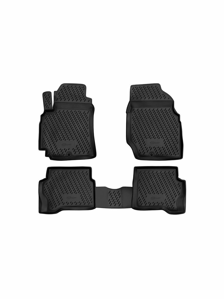 Коврики в салон для NISSAN Almera Classic (I), 2006-2013, 4 шт. (ПУ, повышенная износостойк / Ниссан Альмера