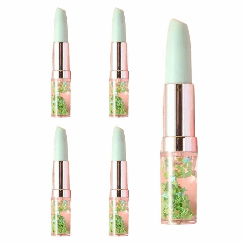5 шт. Лаймовый флуоресцентный маркер в форме губной помады