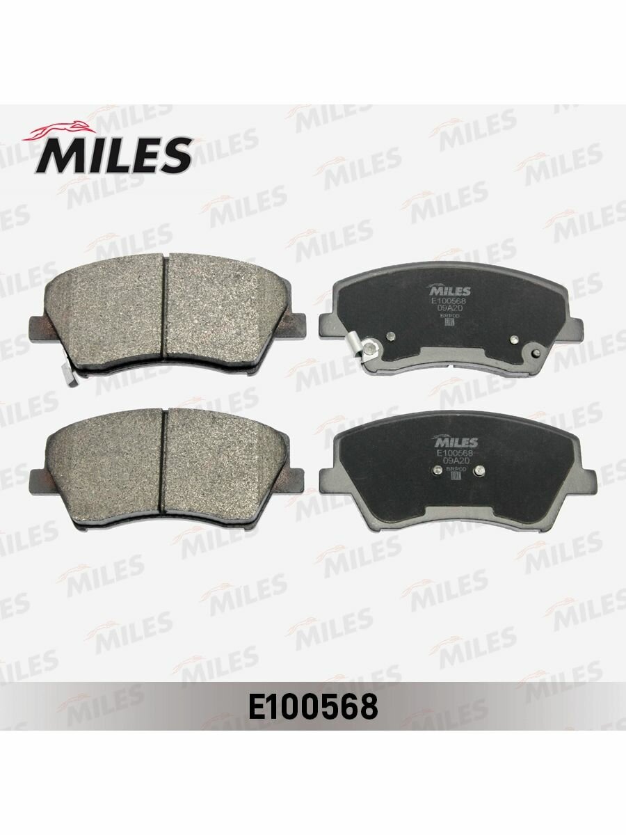 Тормозные колодки дисковые передние MILES E100568 для HYUNDAI Elantra VI