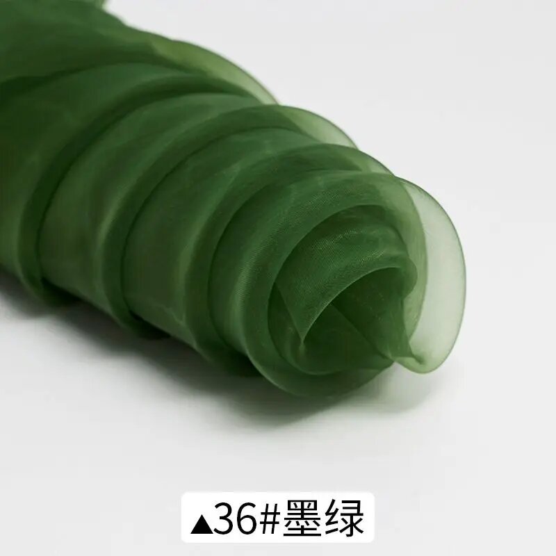 Прозрачная органза от Xintianji для рукоделия Зеленый, 45x145cm, 36