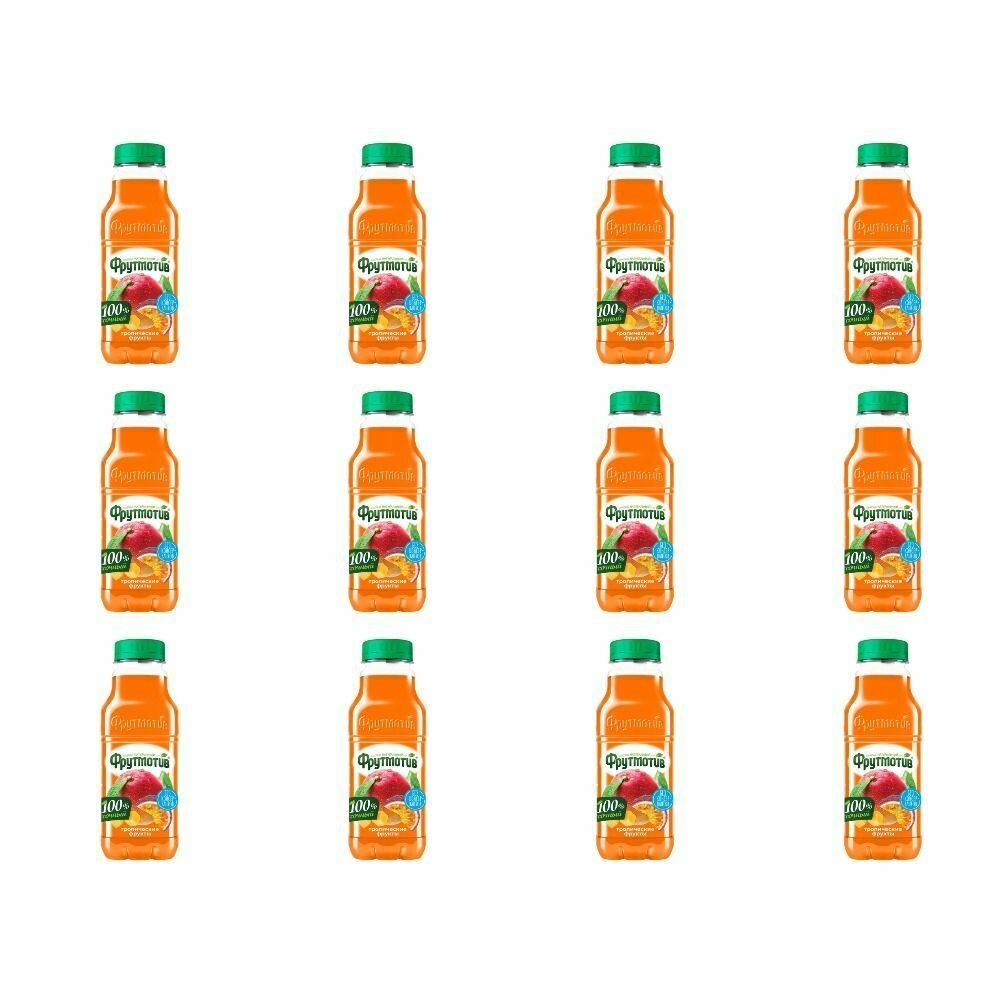 Фрутмотив Напиток сокосодержащий Тропические фрукты, 500 мл, 12 шт