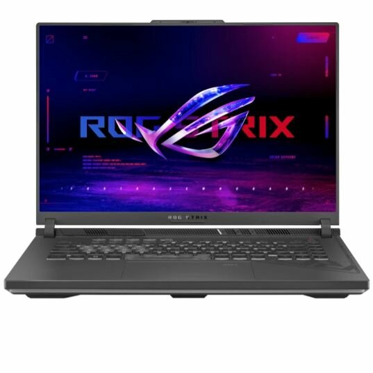 16" Ноутбук Asus ROG Strix G16 2023 G614JU (N4098) серый - 2560x1600, IPS, Intel Core i7-13650HX, ядра: 14 x 2,6 ГГц, 16 ГБ, SSD 1024 ГБ, NVIDIA GeForce RTX 4050 для ноутбуков (6 ГБ), Windows 10 Pro