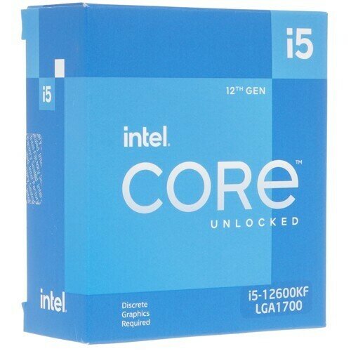 Процессор Intel Core i5-12600KF BOX (BX8071512600KF) - LGA 1700, 6 x 3.7 ГГц, L3 - 20 МБ, 2хDDR4, DDR5-4800 МГц, TDP 150 Вт