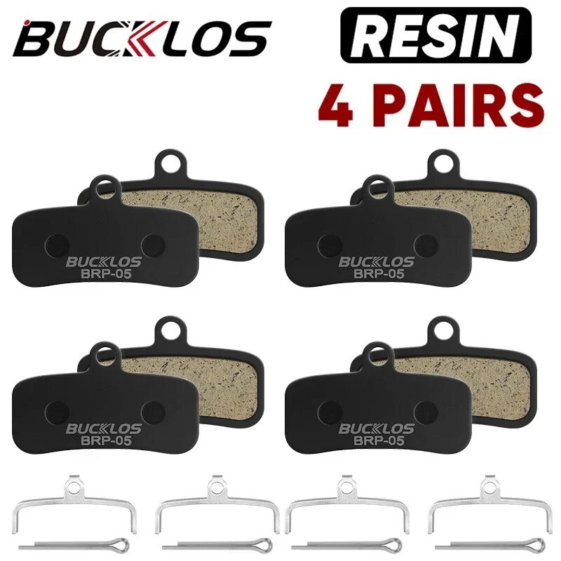 Тормозные колодки BUCKLOS Resin черные, 4 пары