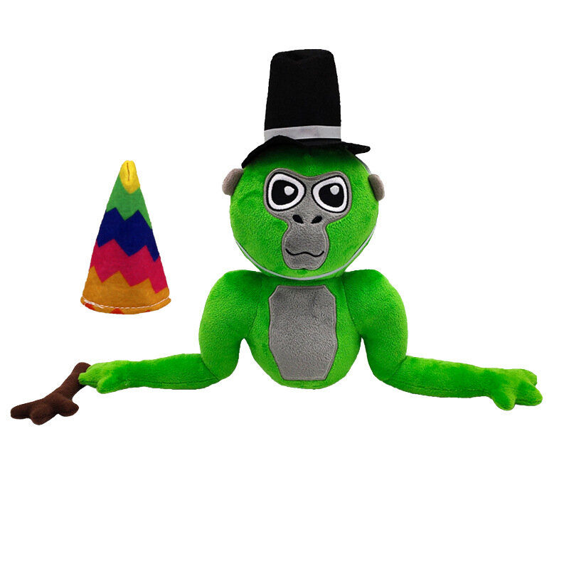 Трансграничная Горячая шимпанзе Gorilla Tag Плюшевая игра периферийная кукла Плюшевая кукла Gorilla 28 см шимпанзе