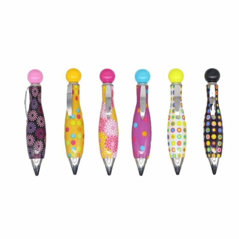 1 комплект из 6 предметов, короткий вращающийся шар для боулинга, толстая шариковая ручка-синяя