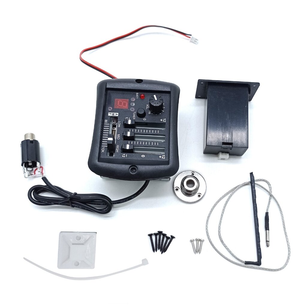 3-полосный предусилитель, эквалайзер, пьезо-цифровой тюнер, звукосниматель для электрогитары