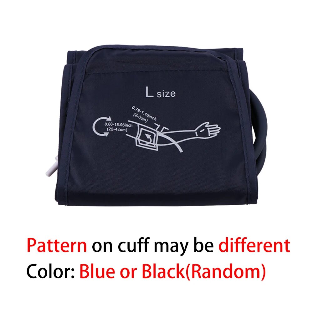 Манжета для тонометра 22-32/22-42 см синяя/черная 22-42cm