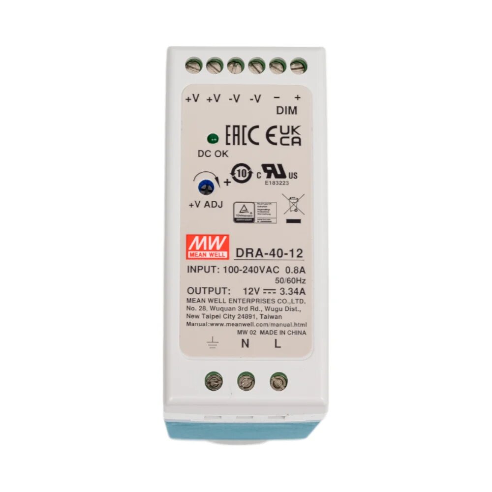 Источник питания Mean Well AC/DC DRA-40-12 Т02280812