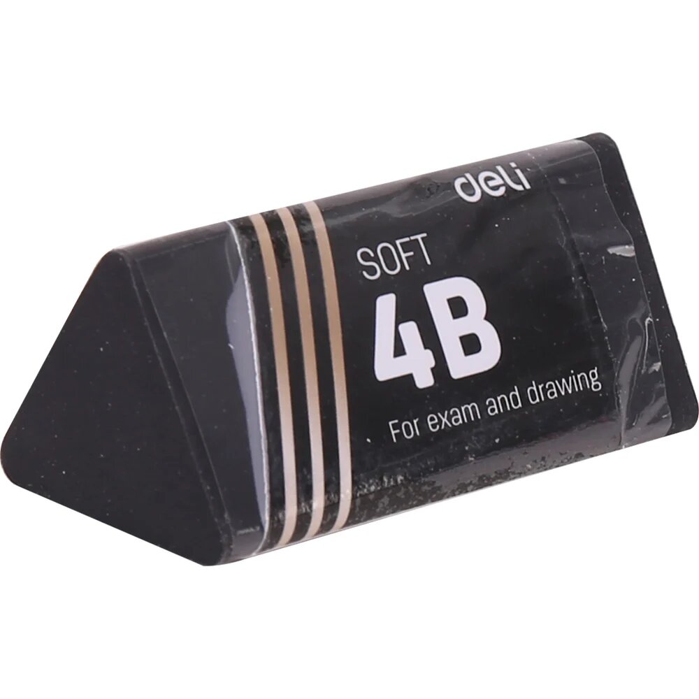 Ластик DELI треугольный 40x19x19мм черный EH01720