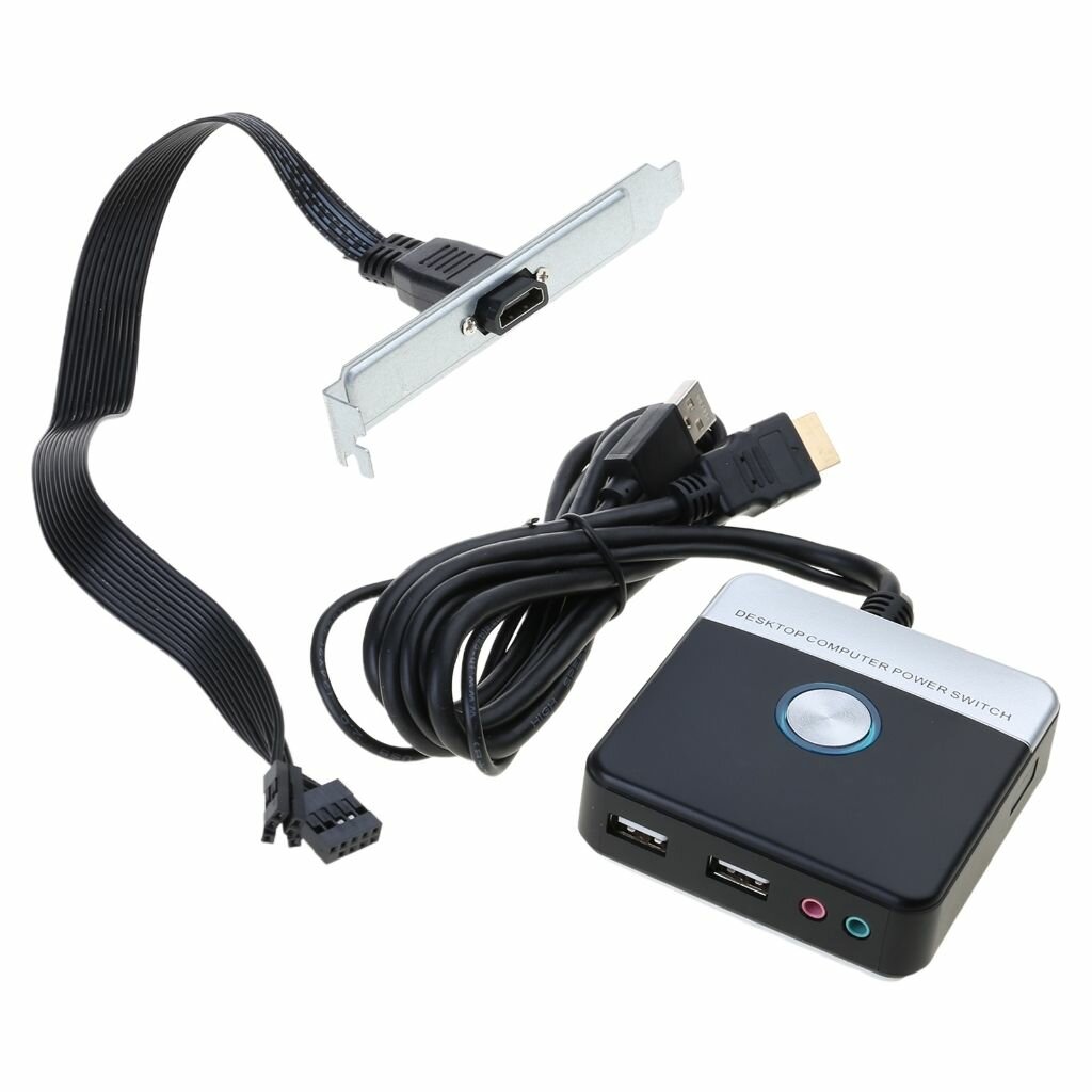 Кнопка включения питания корпуса ПК с USB и светодиодами