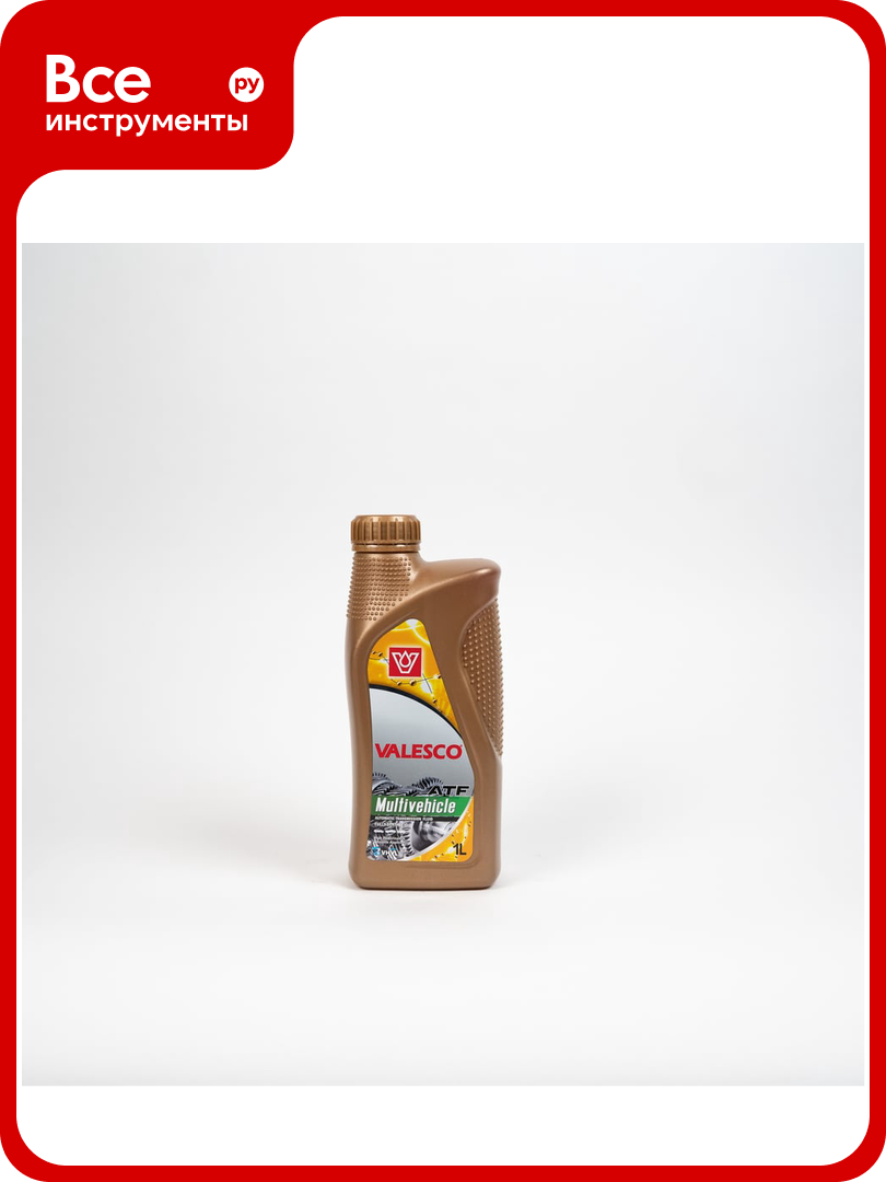 Трансмиссионное масло VALESCO ATF Multivehicle синтетическое для АКПП, соответствует стандарту ATF, работа при холоде