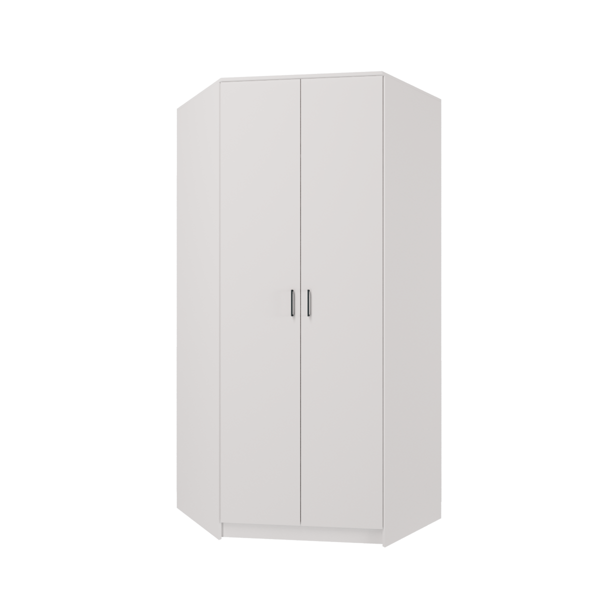 Шкаф для одежды распашной угловой Фреш-5-1, Белый, 1100х1100х2000 мм