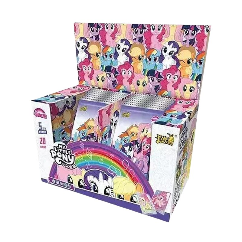 KAYOU натуральная карта My Little Pony, серия радуги, игровая коллекционная карта, детская игрушка с героями мультфильмов, подарок для девочки, оригинальная коробка, 1 BOX Original box B