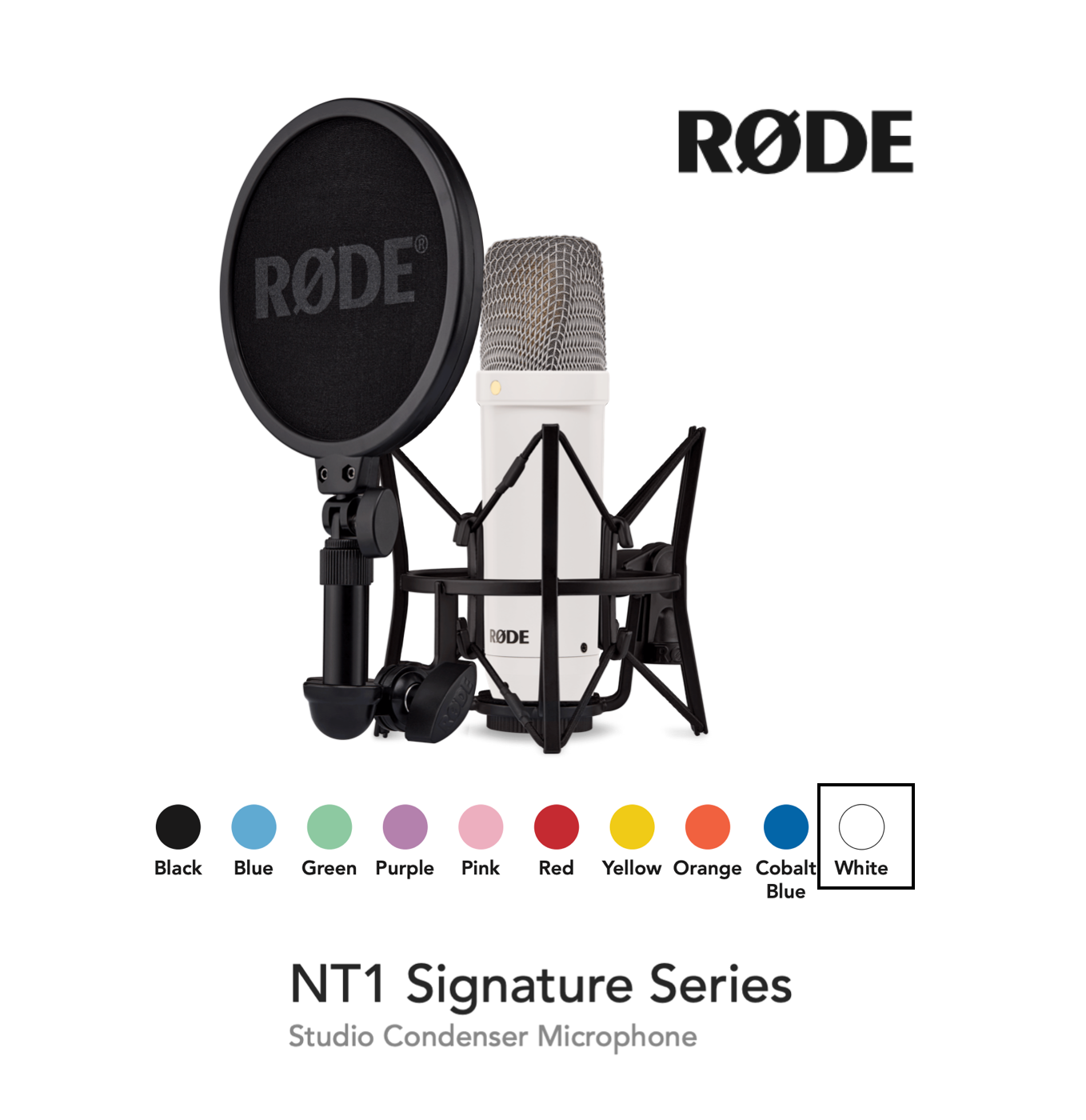 Микрофон Rode NT1 Signature White - белый микрофон с высокой чувствительностью