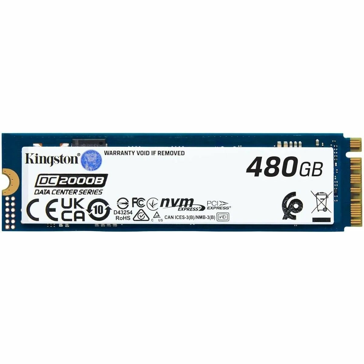 Накопитель SSD Kingston DC2000B, 480 ГБ, M.2 2280 (SEDC2000BM8/480G)