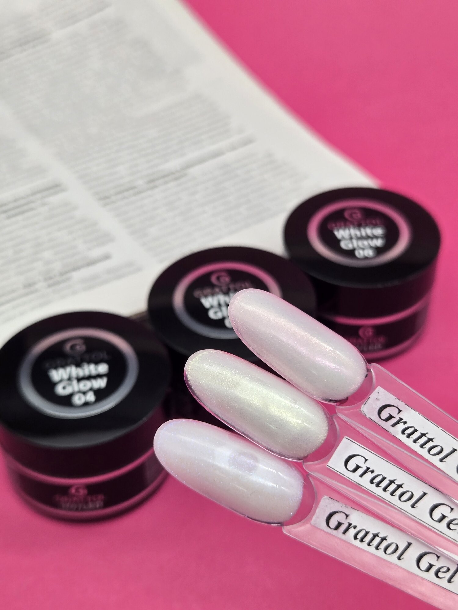 Камуфлирующий гель Grattol Gel "White Glow" 4, 5, 6 по 15 мл