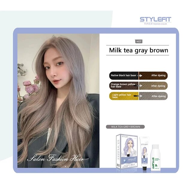 Еelhoe натуральная травяная краска для волос серо-коричневый