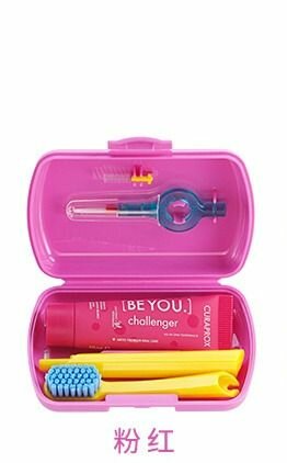 Curaprox Travel kit Портативный набор зубных щеток с отбеливающей зубной пастой для путешествий с мягкой щетиной, защищенный от моли, креативный и многофункциональный