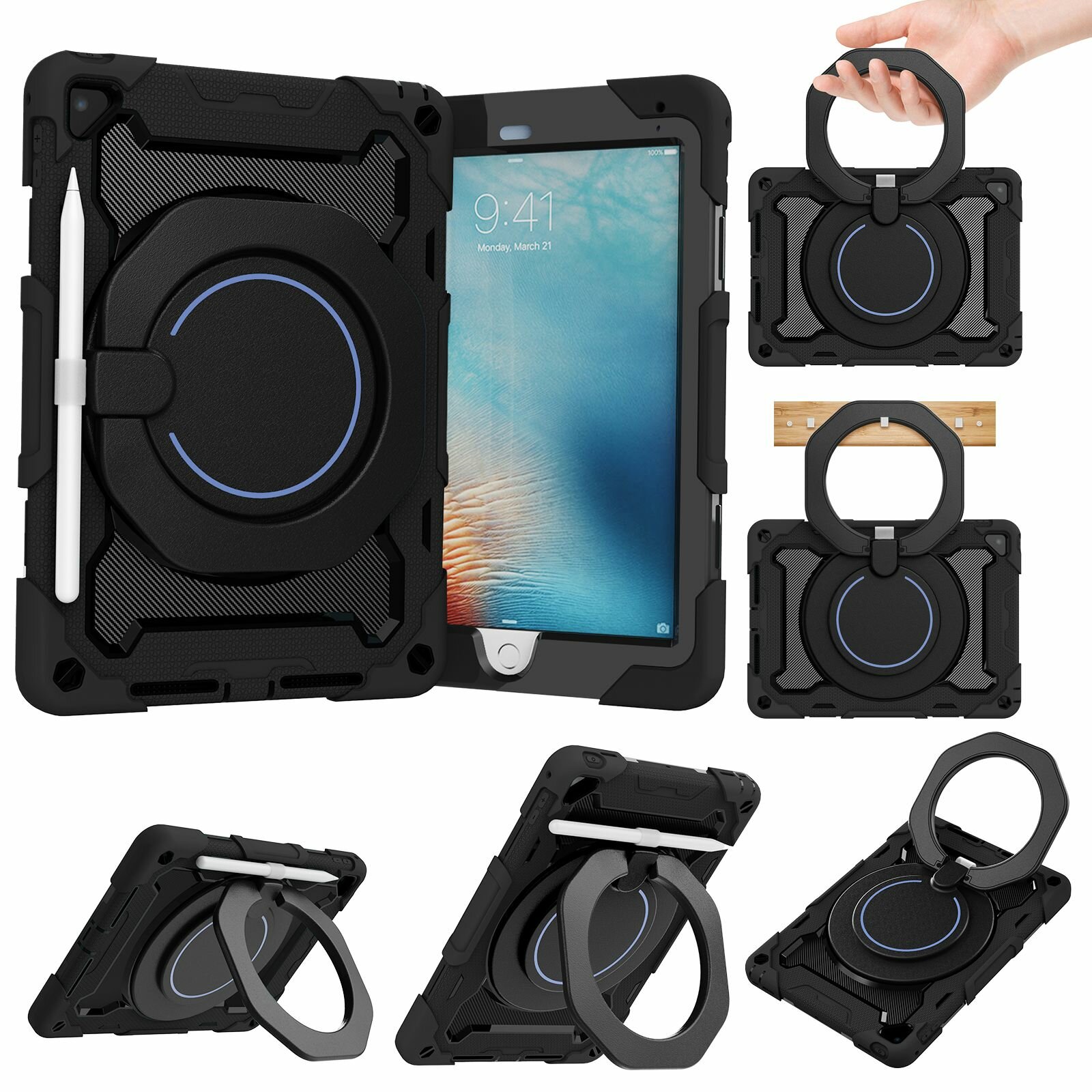 Чехол MyPads для планшетного компьютера Apple iPad mini 6 8.3" 2021, черный