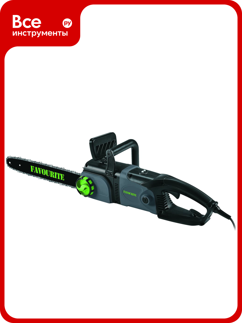 Электрическая цепная пила FAVOURITE 2400 вт, GC 2416 PROF, Оснащена мощным надежным двигателем