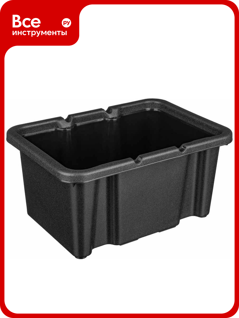 Ящик Бытпласт "хобби"x160 мм, черный 330x230, для помещений с повышенной влажностью и перепадами температур