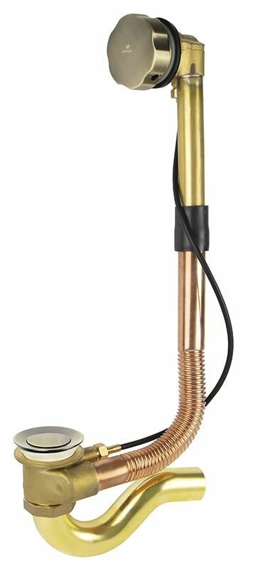 Обвязка слив-перелив для ванны KAISER полуавтомат цвет античная бронза 8003An