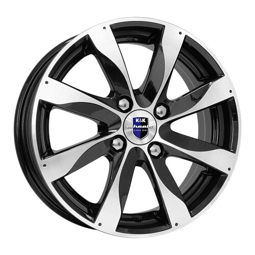 Колесный диск K&K Джемини 5.5x14 4*100 ET43 DIA60.1 Алмаз черный