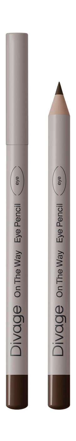 DIVAGE Карандаш для глаз On The Way Eye Pencil, 1,1 г, 02 Коричневый
