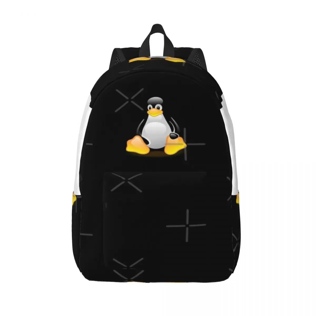 Tux Linux Penguin Простой и стильный рюкзак Холщовый рюкзак Дорожный рюкзак M