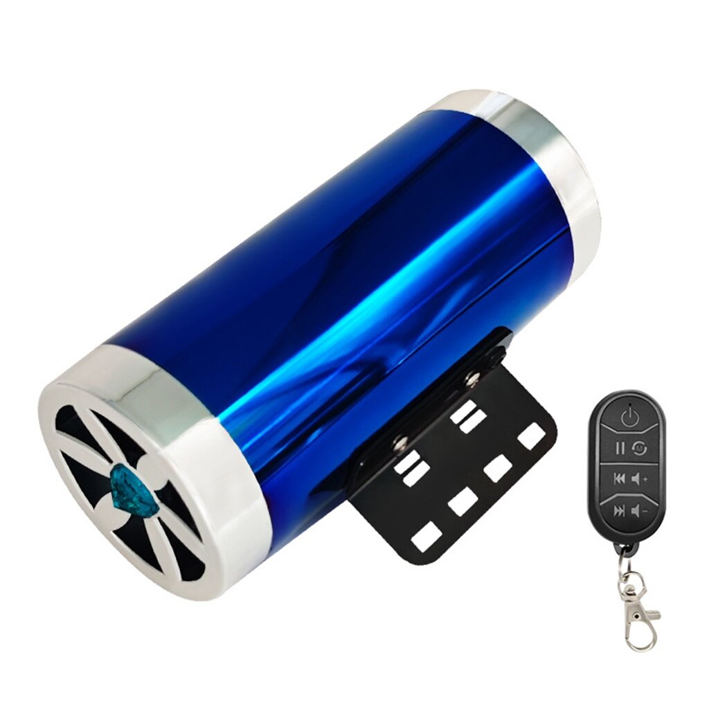 Стальная мотоциклетная звуковая система с насыщенными басами и интерактивным светодиодным световым шоу, Высокоэффективный двойной динамик для мотоцикла