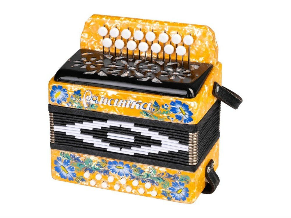 Шуйская Гармонь S20XL-C-YL Гармонь "Ромашка" 15х12-I, желтая