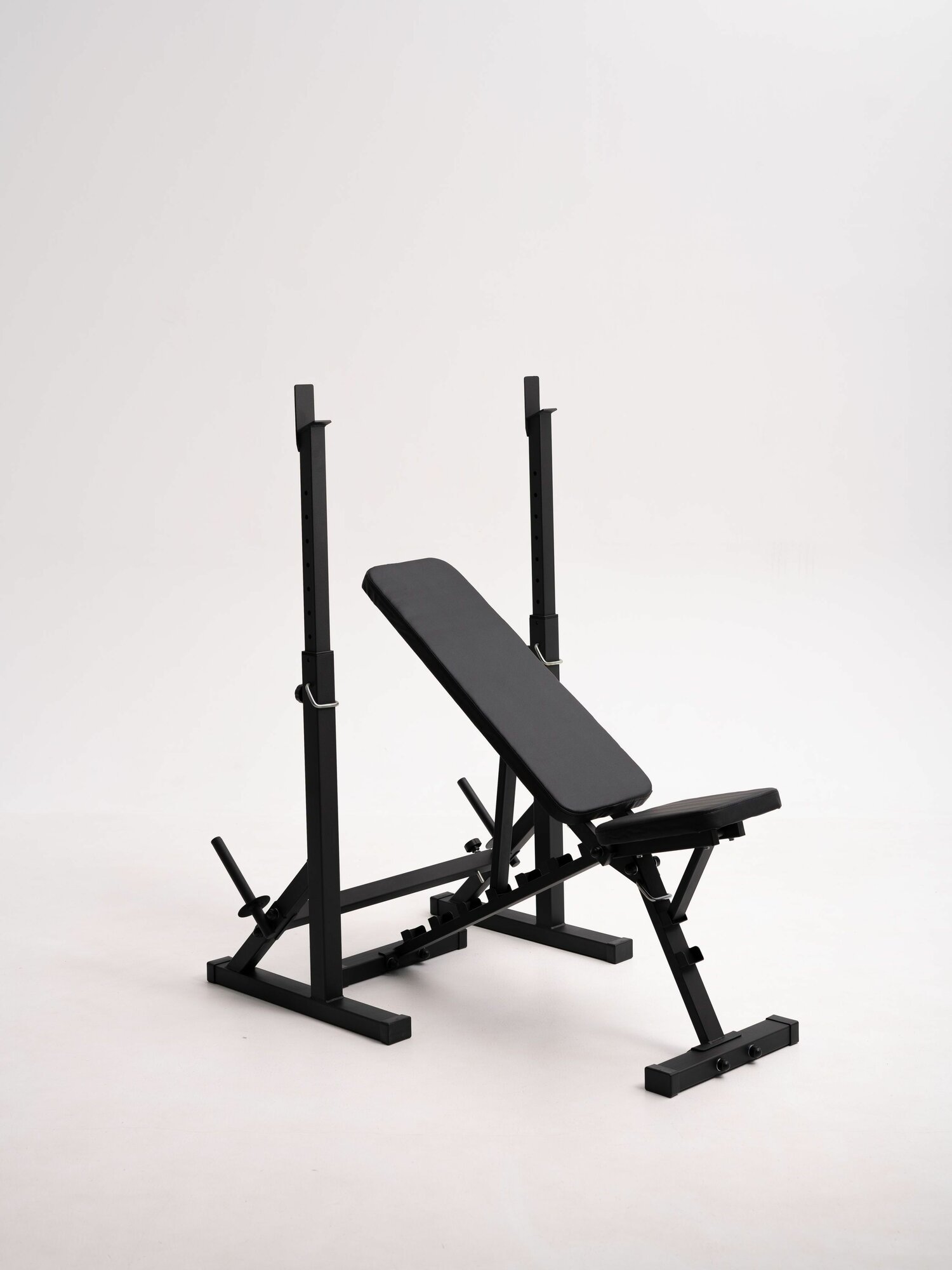 Скамья для жима складная + стойки под штангу без страховки (набор)