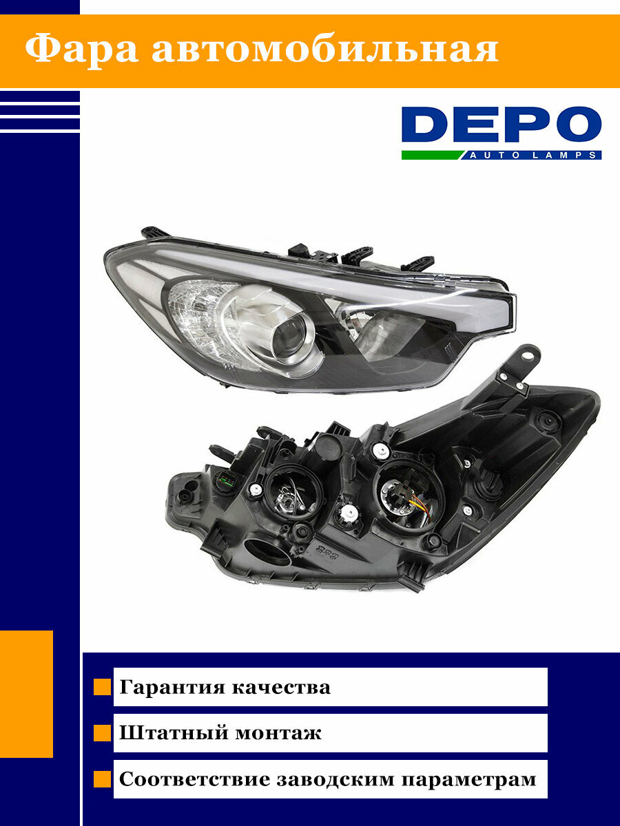 Фара правая DEPO 223-1153R-LDEM2