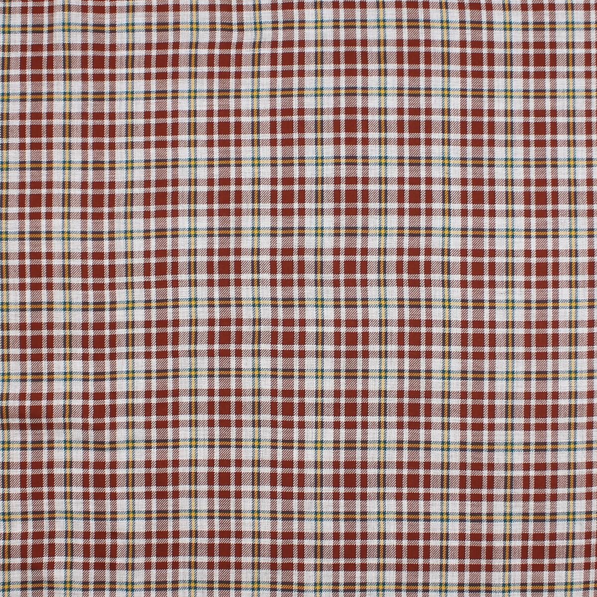 Ткань для шитья, вискоза плательная, твил, серый/бордовая клетка, 1,0 x 1,4 м, Италия