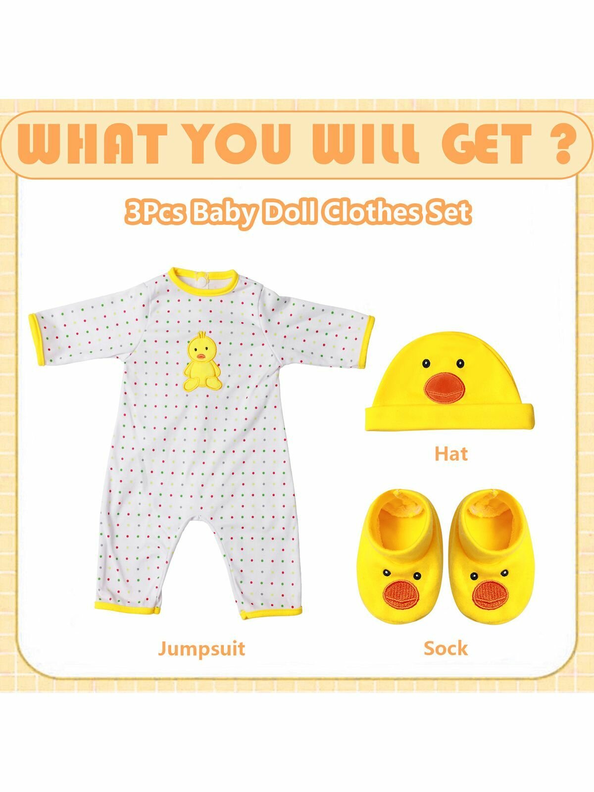 Одежда для кукол 50-55 см костюм для реборн