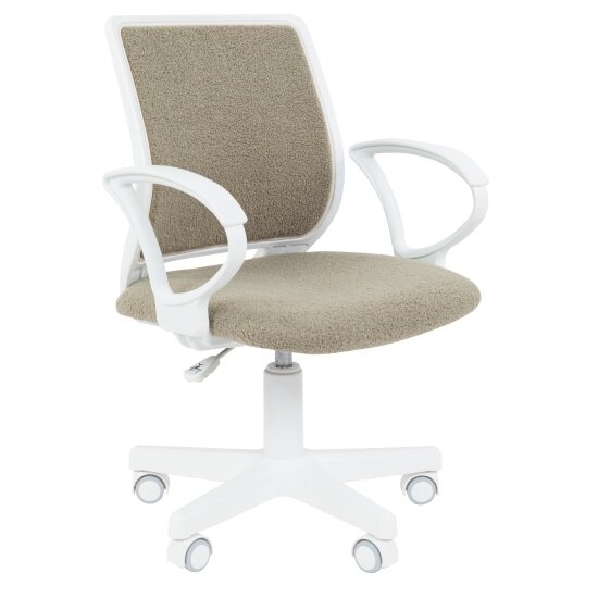 Кресло детское Chairman Kids 112 Россия ткань В оливка, белый пластик