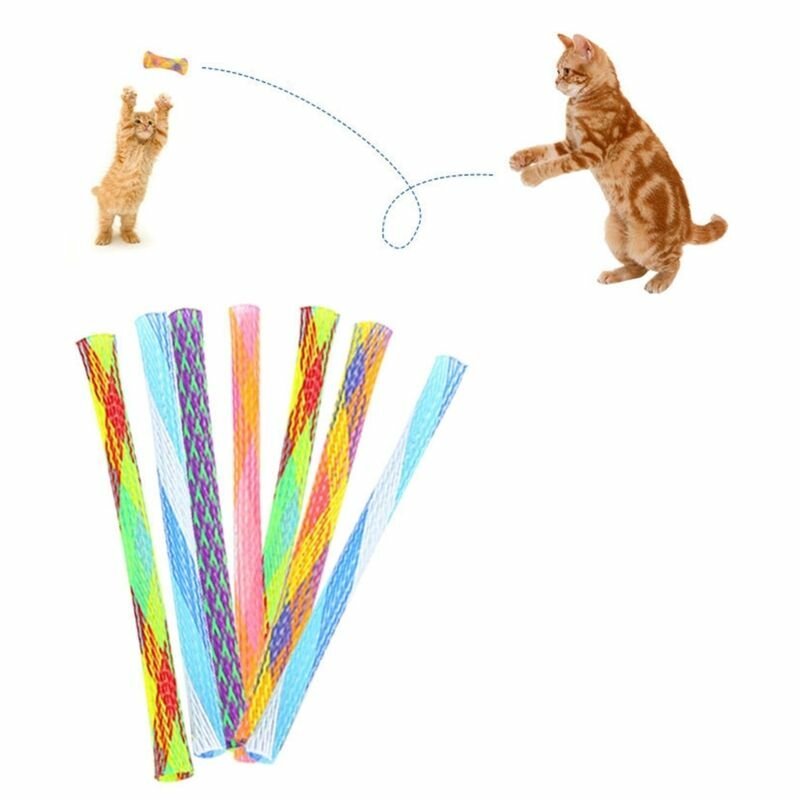 1 набор из 25 выдвижных интерактивных игрушек для кошек funny cat stick spring (случайный цвет)