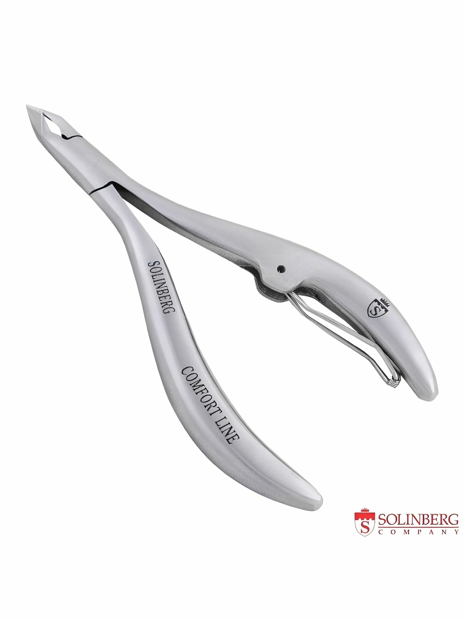 Кусачки маникюрные для кутикулы Solinberg 906 "Comfort Line" (ручная заточка), матовые, одинарная пружина, лезвия 6мм.